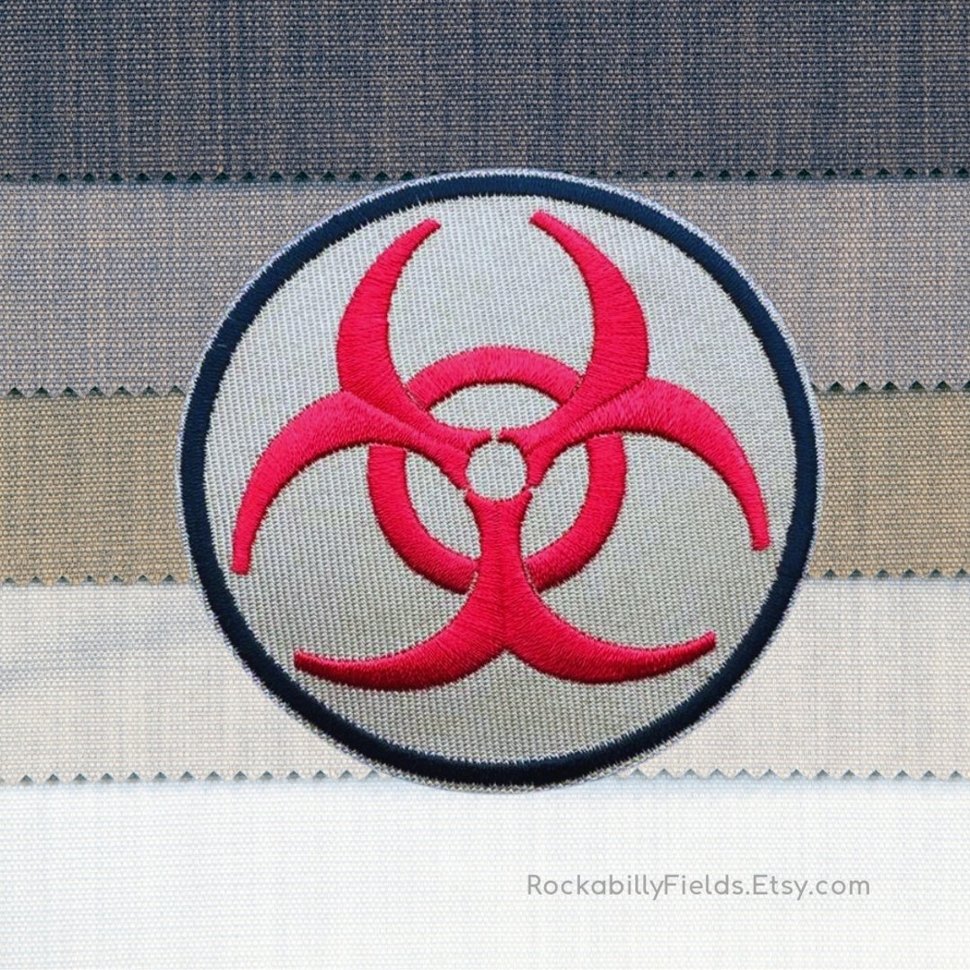 Biohazard Iron on Patch DIY Crafts - Etsy