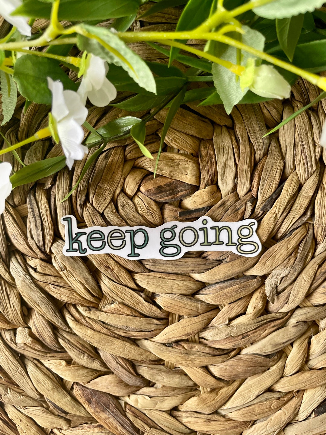 Keep Going Sticker | Aesthetic Stickers, Stickers for Water Bottle ...