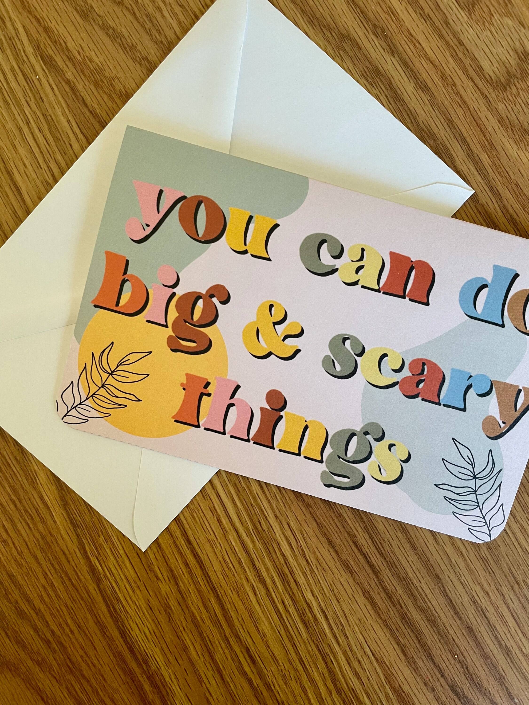 You Can Do Big and Scary Things Graduation Card - Etsy
