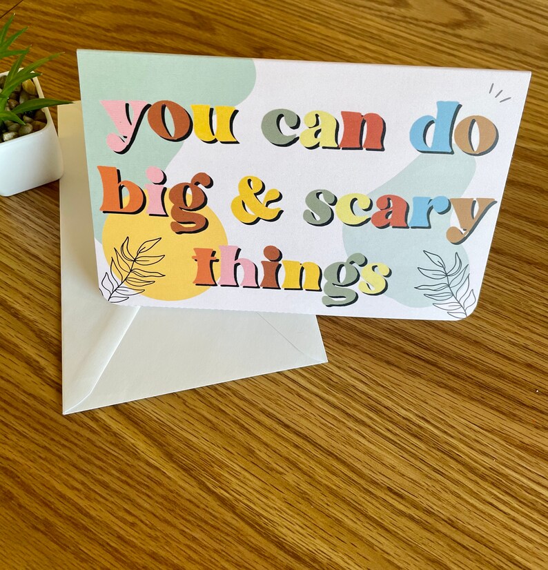 You Can Do Big and Scary Things Graduation Card - Etsy