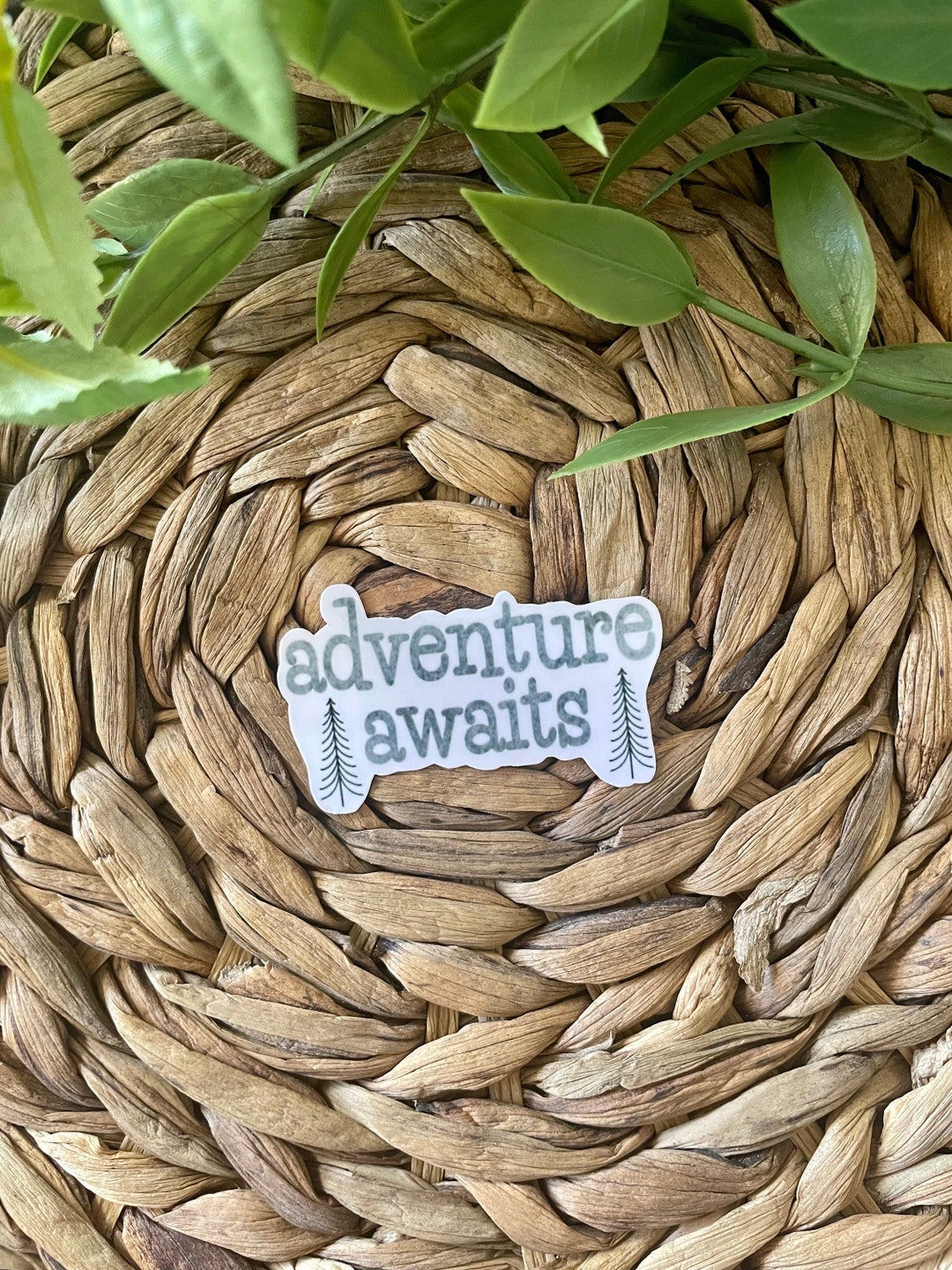 Adventure Awaits Sticker | Aesthetic Stickers, Stickers for Water ...