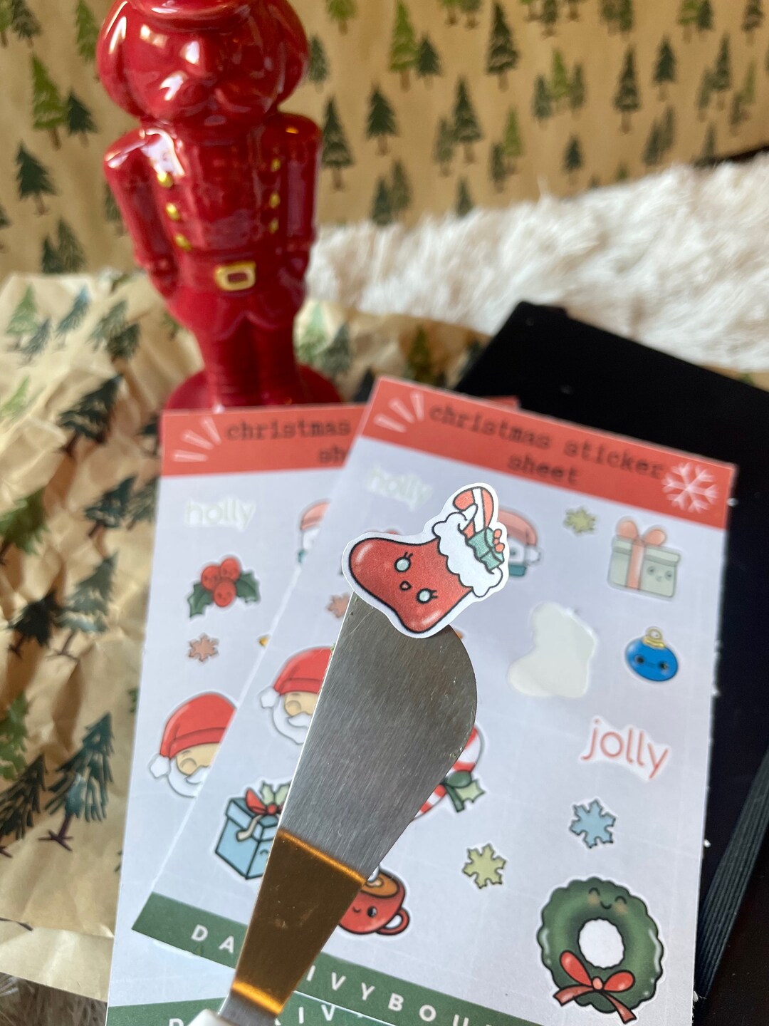 Kawaii Christmas Sticker Sheet Bujo Stickers, Aesthetic Stickers, Cute ...