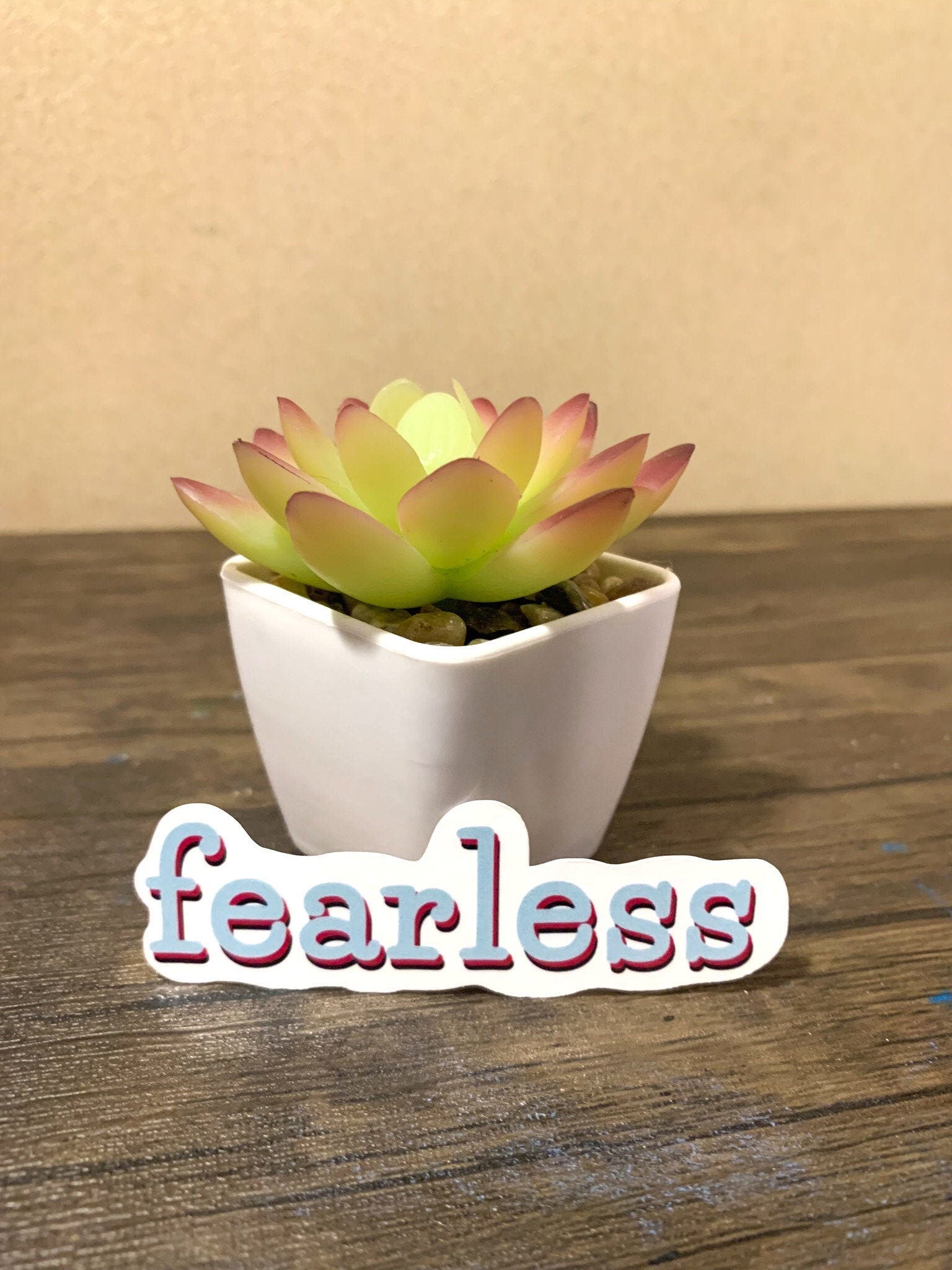 Fearless Sticker Aesthetic Sticker Stickers for Water | Etsy