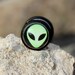 316L Stainless Steel Green Alien Fake Plugs - Etsy