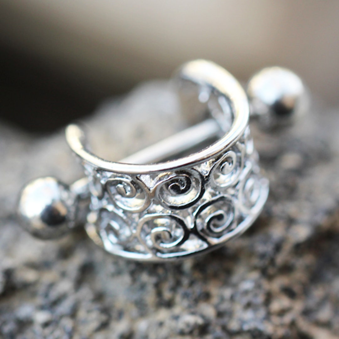 Stainless Steel Multi-spiral Cartilage Cuff Earring - Etsy
