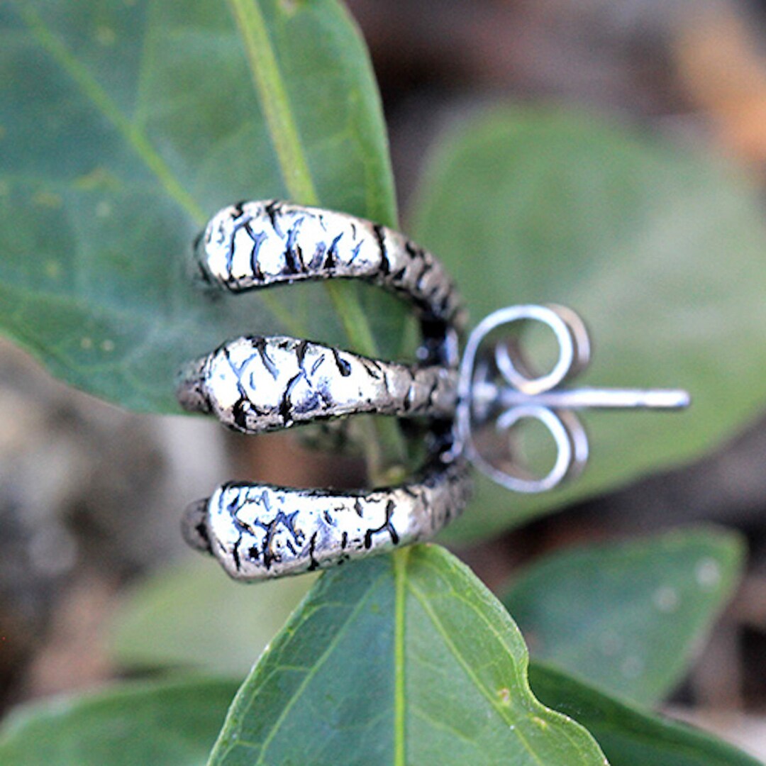 Stainless Steel trident Triple Claw Cartilage Earring - Etsy