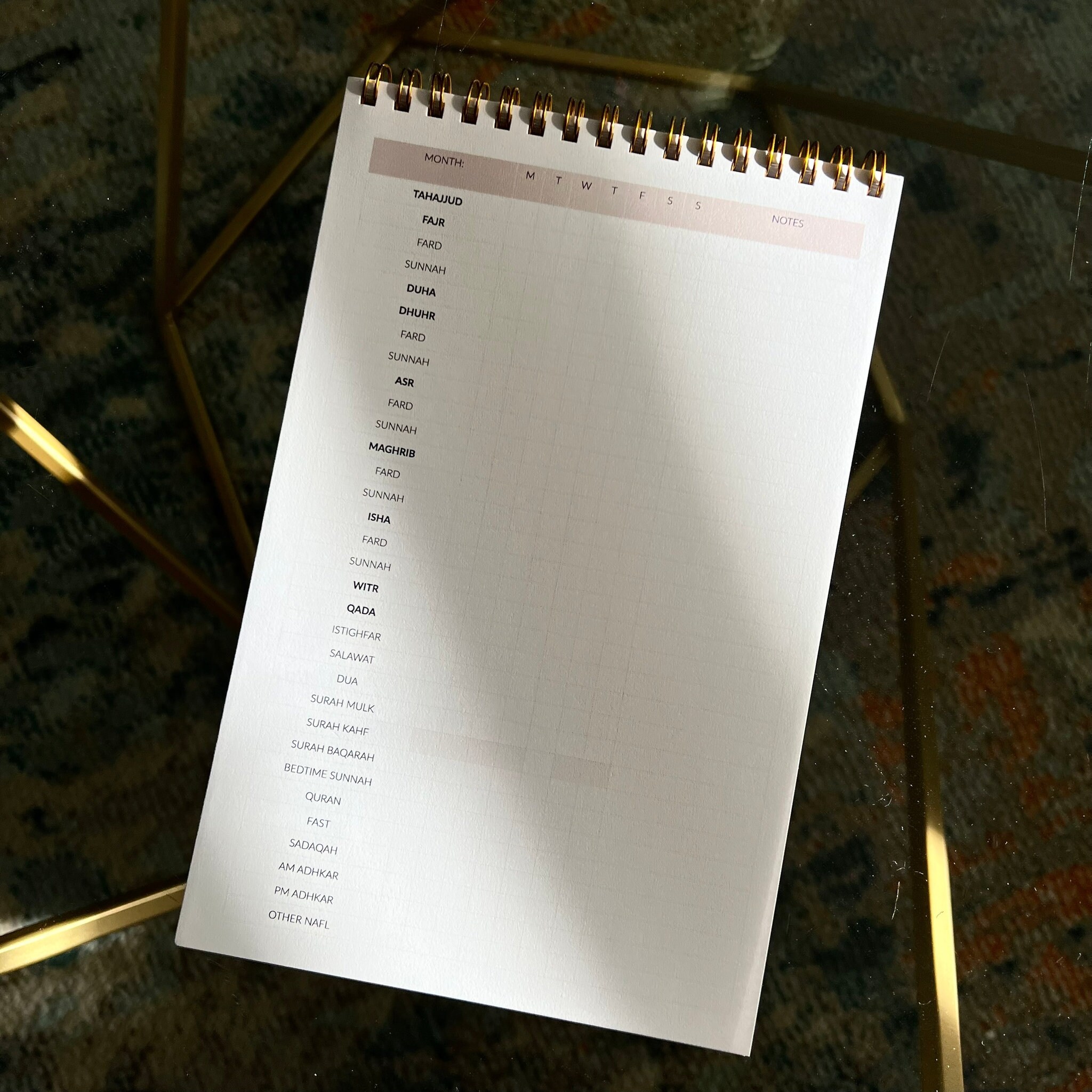 Ibadah Tracker Notepad - Etsy