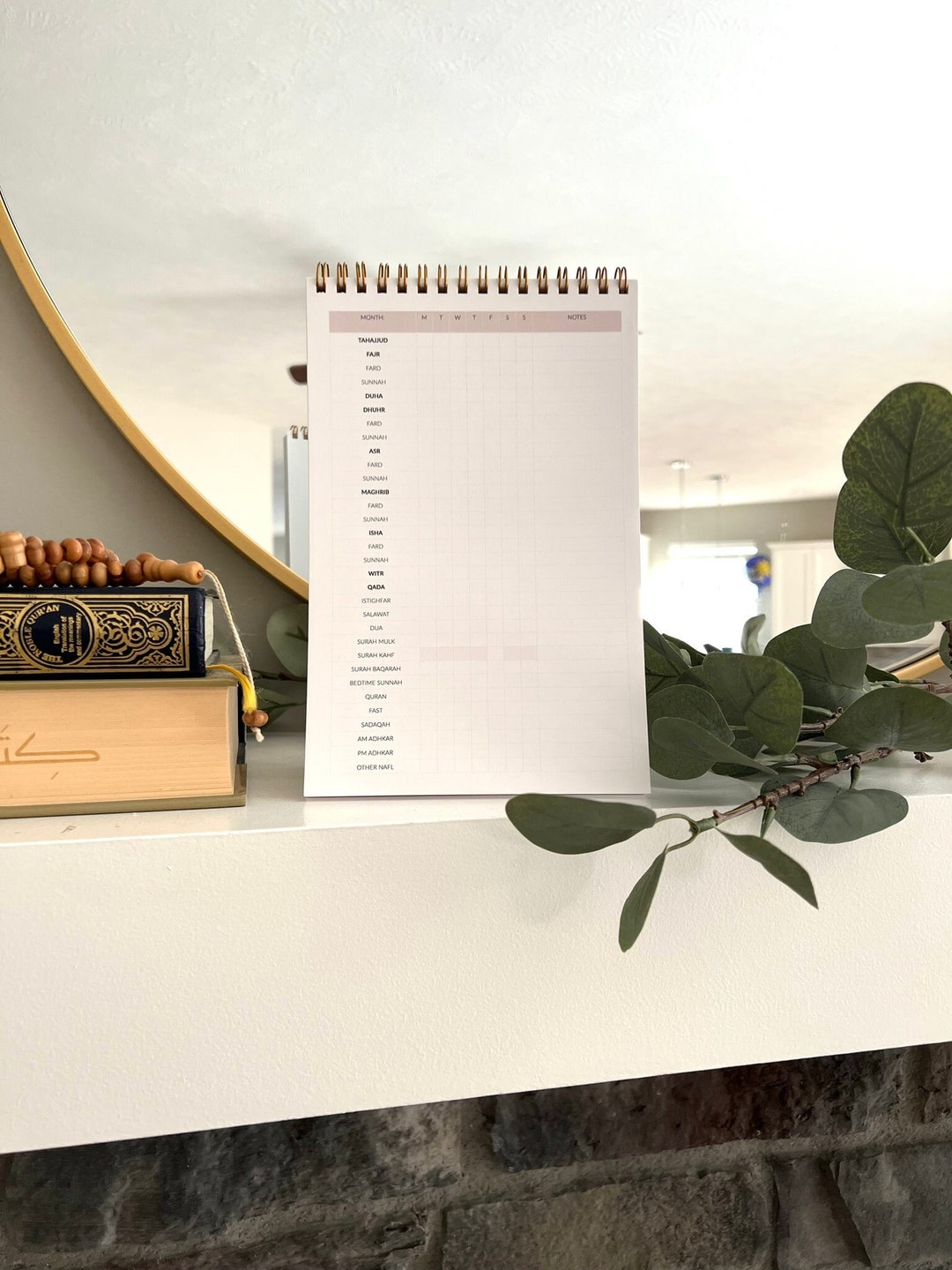Ibadah Tracker Notepad - Etsy