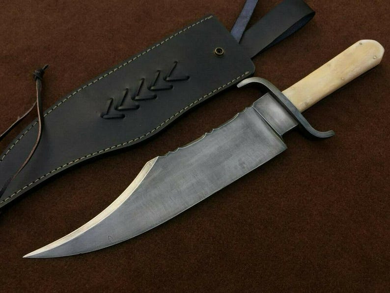 Antiqued Juan Padillo Bowie Knife, Handmade Spring Steel, Museum ...