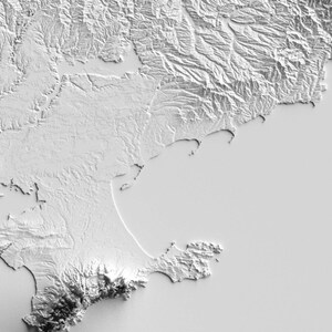 Ukraine Relief Map Print - Etsy