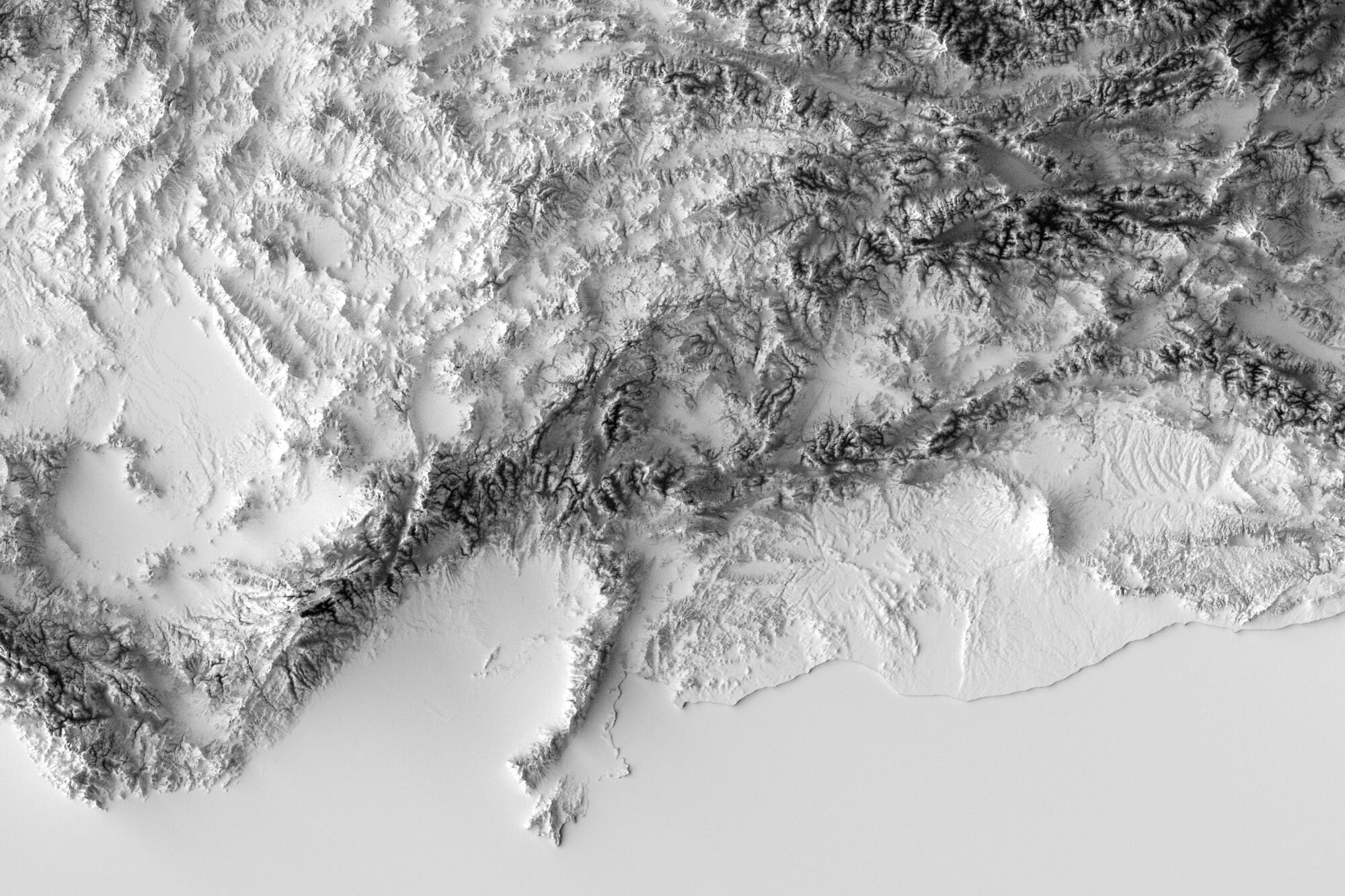 Turkey Relief Map Print | Etsy