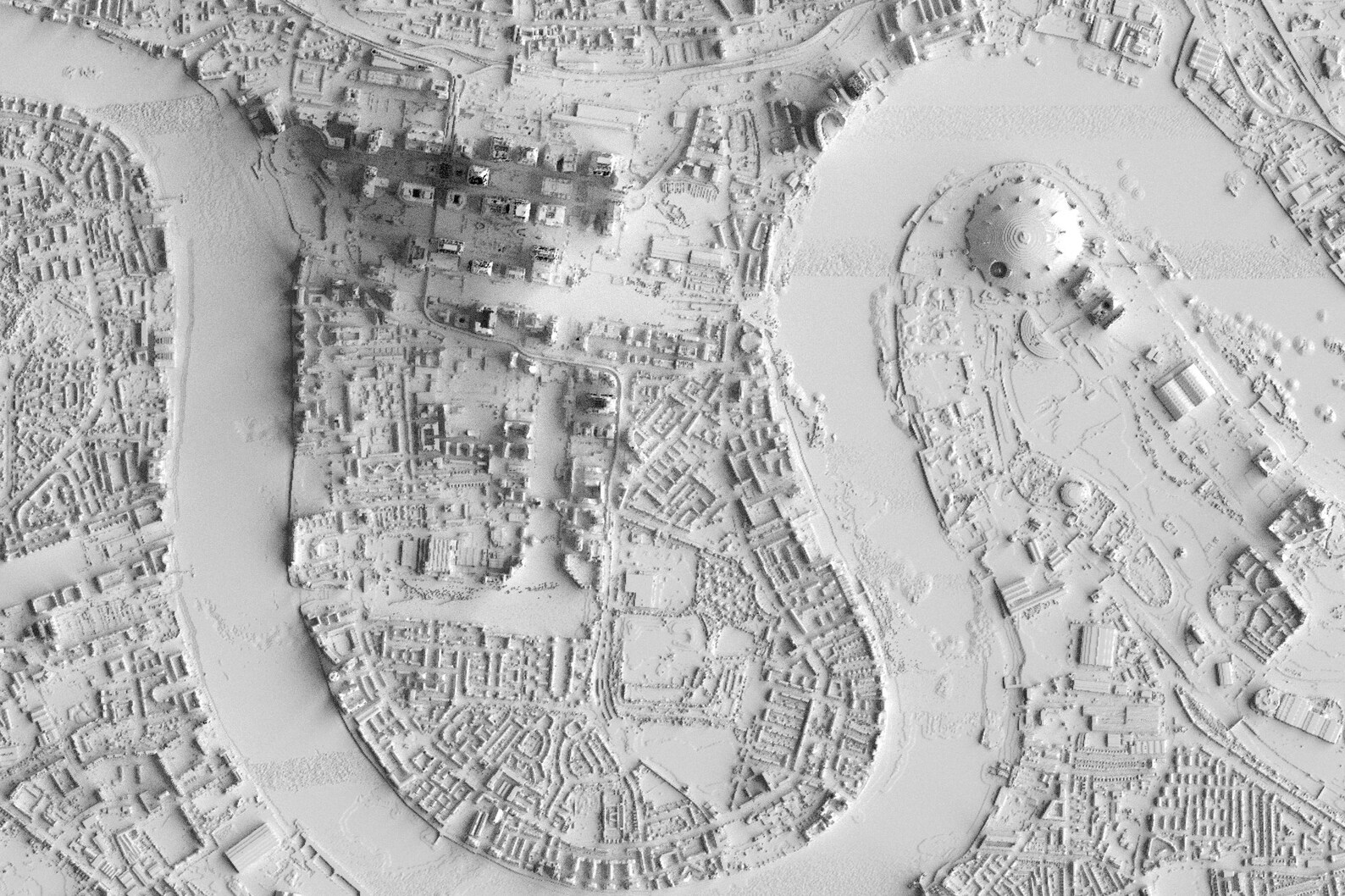 London Relief Map Print - Etsy UK