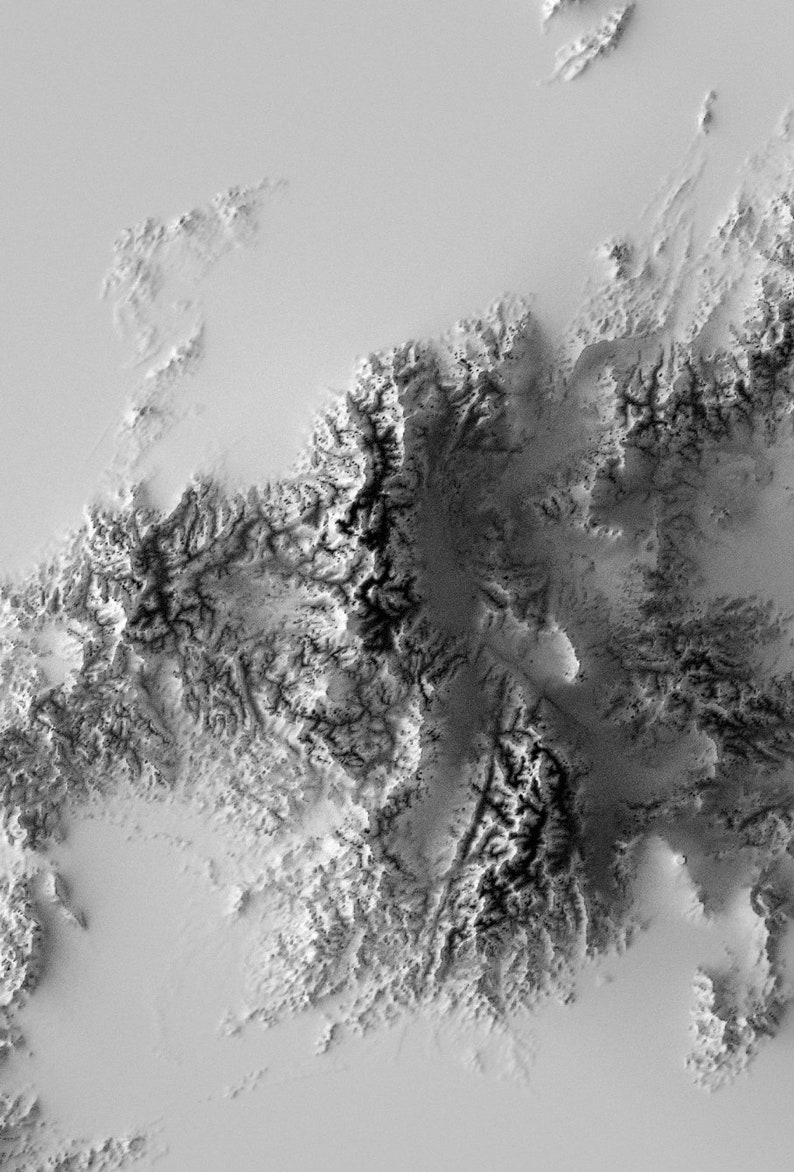 Japan Relief Map Print - Etsy