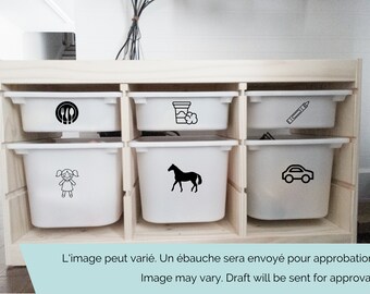 Trofast Ikea Bin Labels - Etsy