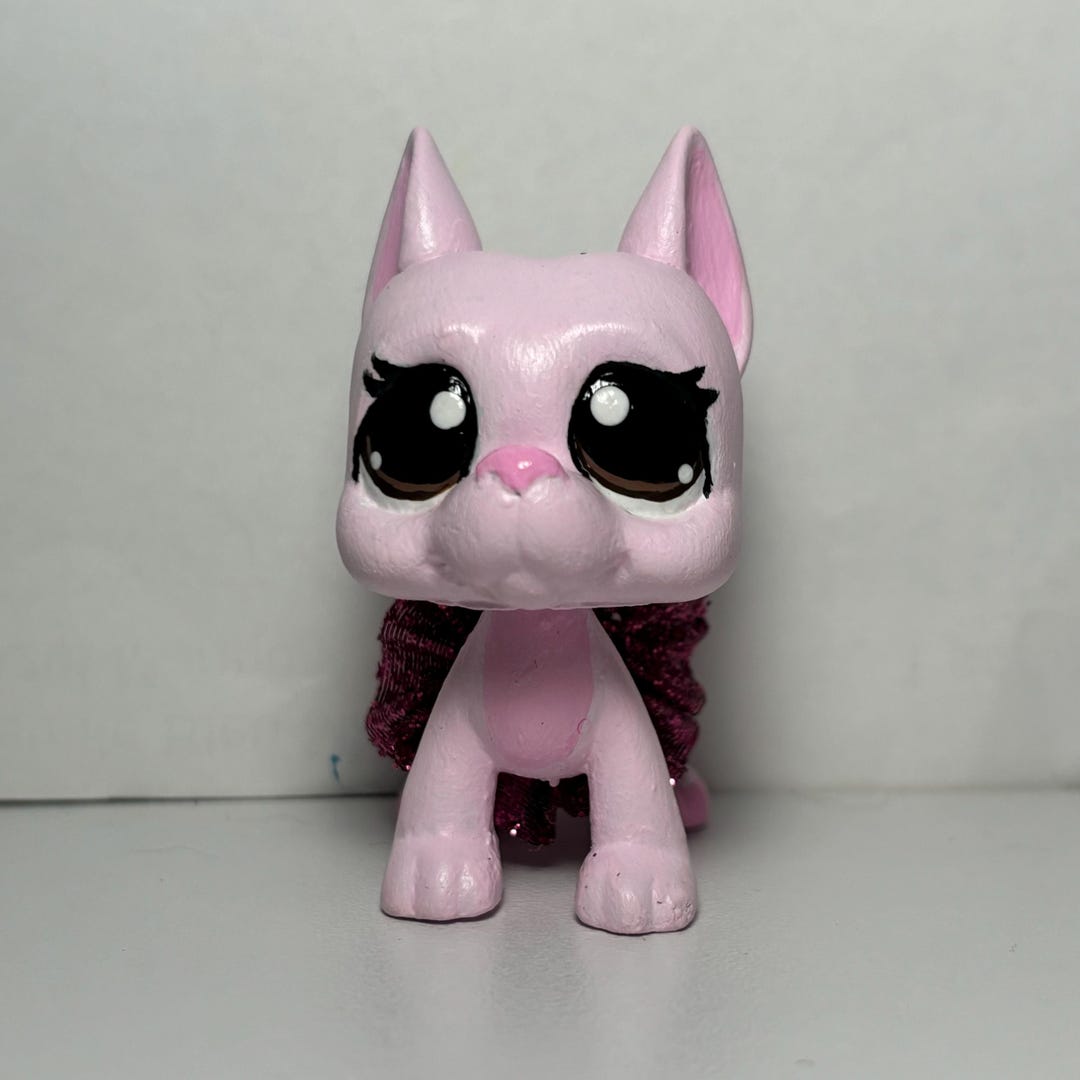 Littlest Pet Shop OOAK Custom Great Dane Dog Pink Ballerina Dance - Etsy