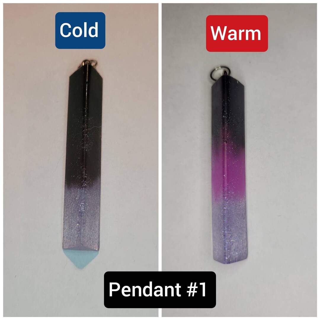 Color Changing Necklace Pendants. - Etsy
