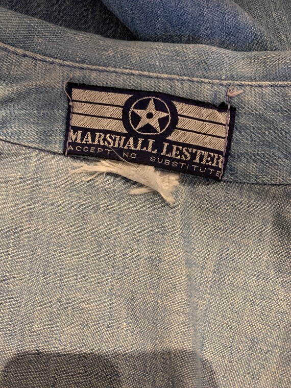 Rare Vintage 1970s Folk Marshall Lester Denim Jeans E… - Gem