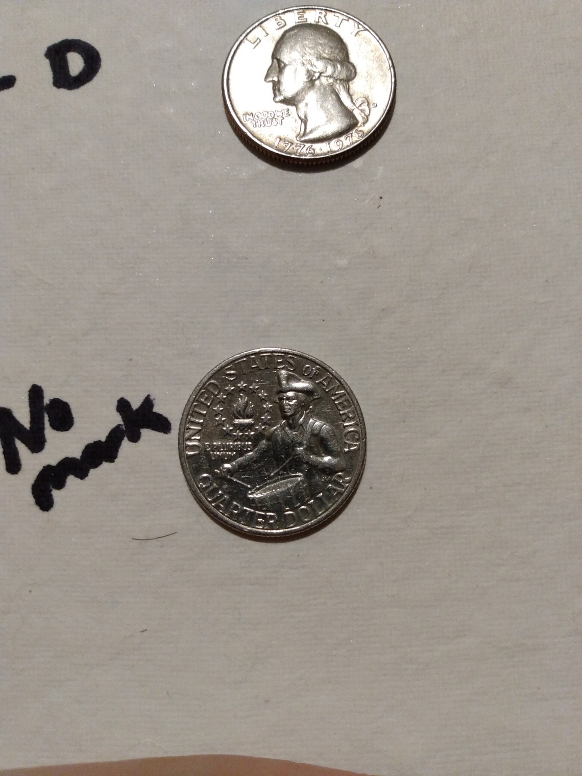 1776-1976 Bicentennial Quarter error drum streak plus 2more | Etsy