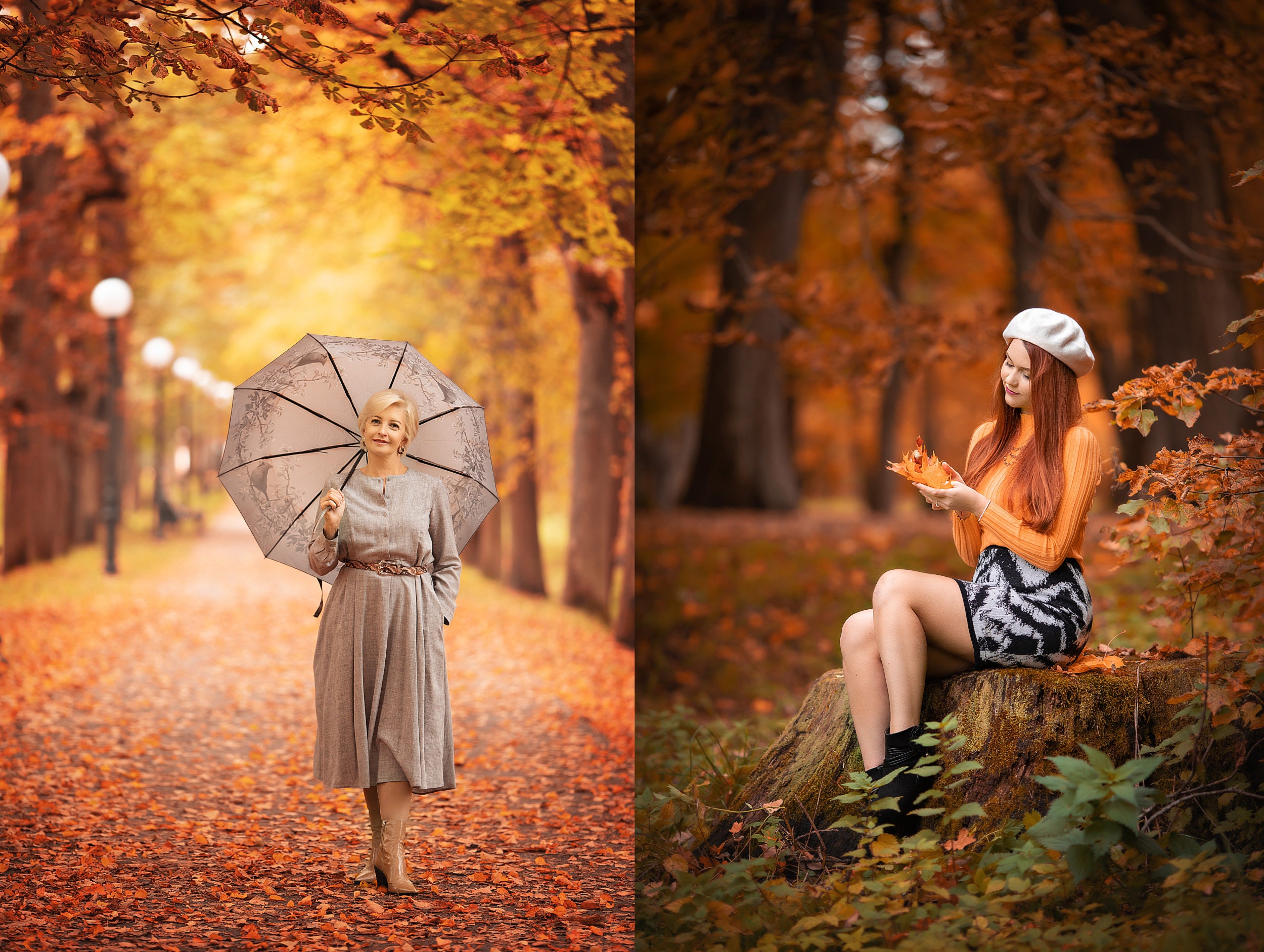 Fall Autumn Filters and Actions for Photoshop CC. VIDEO TUTORIAL! Spice ...