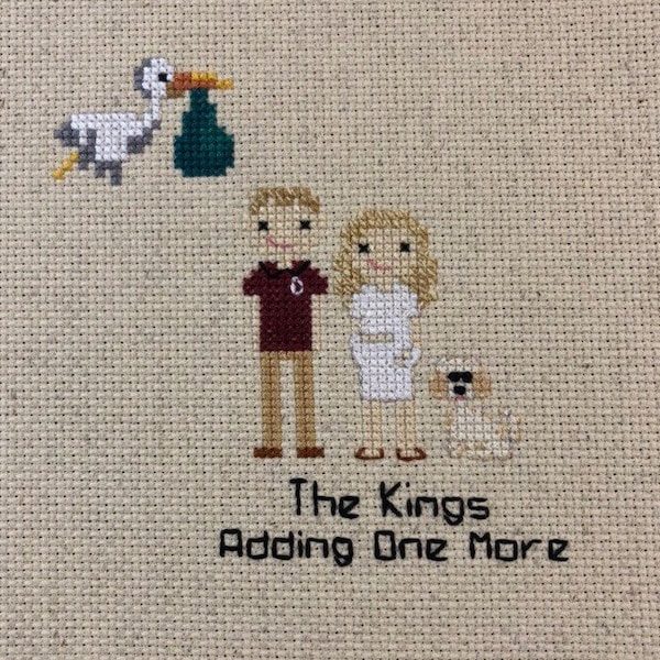Pregnancy Cross Stitch - Etsy