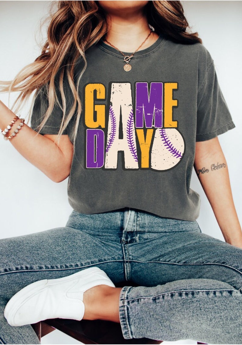 Purple and Gold Game Day Adult - Etsy