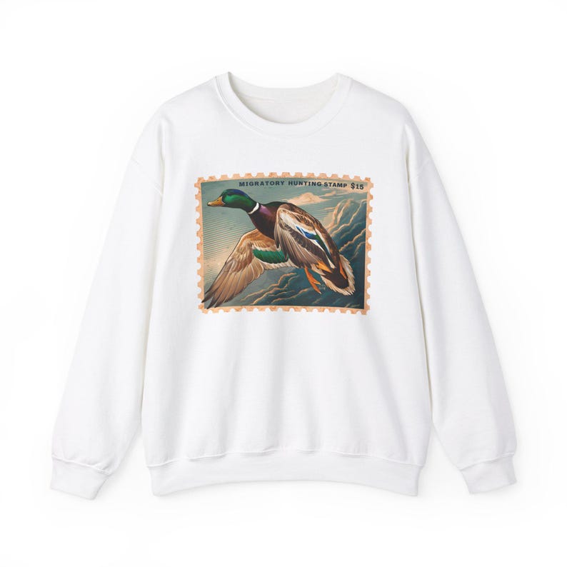 Duck Stamp Boyfriend Sweatshirt - Etsy
