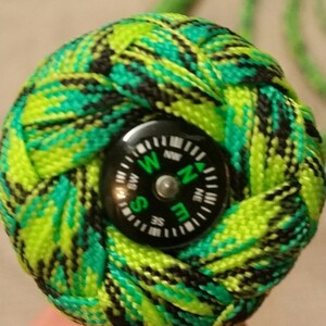 Paracord Zombie Whip 6.5 Ft Fully Waxed Shot Core and Compass - Etsy