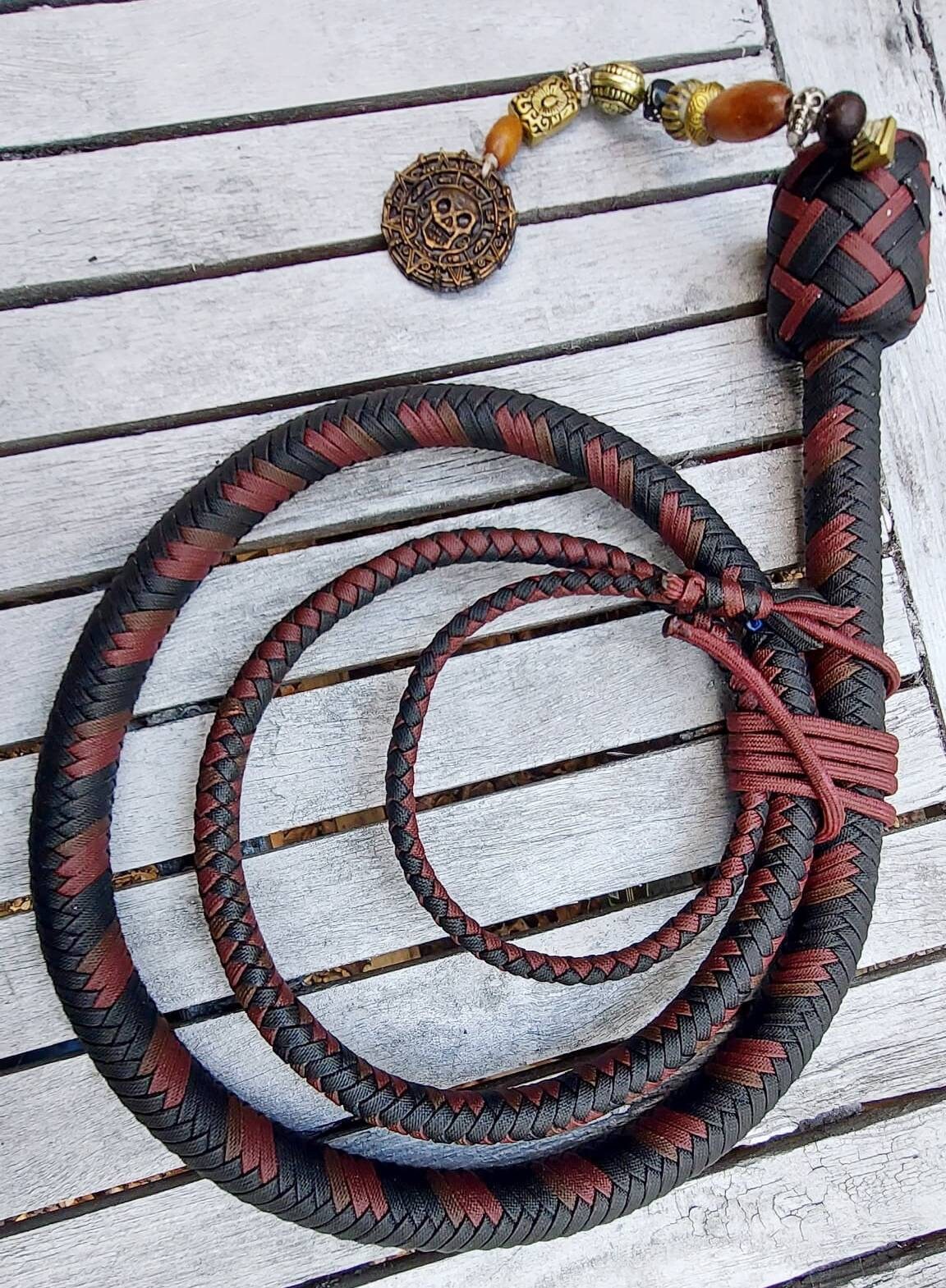 The Pirate Whip. 5ft Paracord Snake Whip With Beads - Etsy