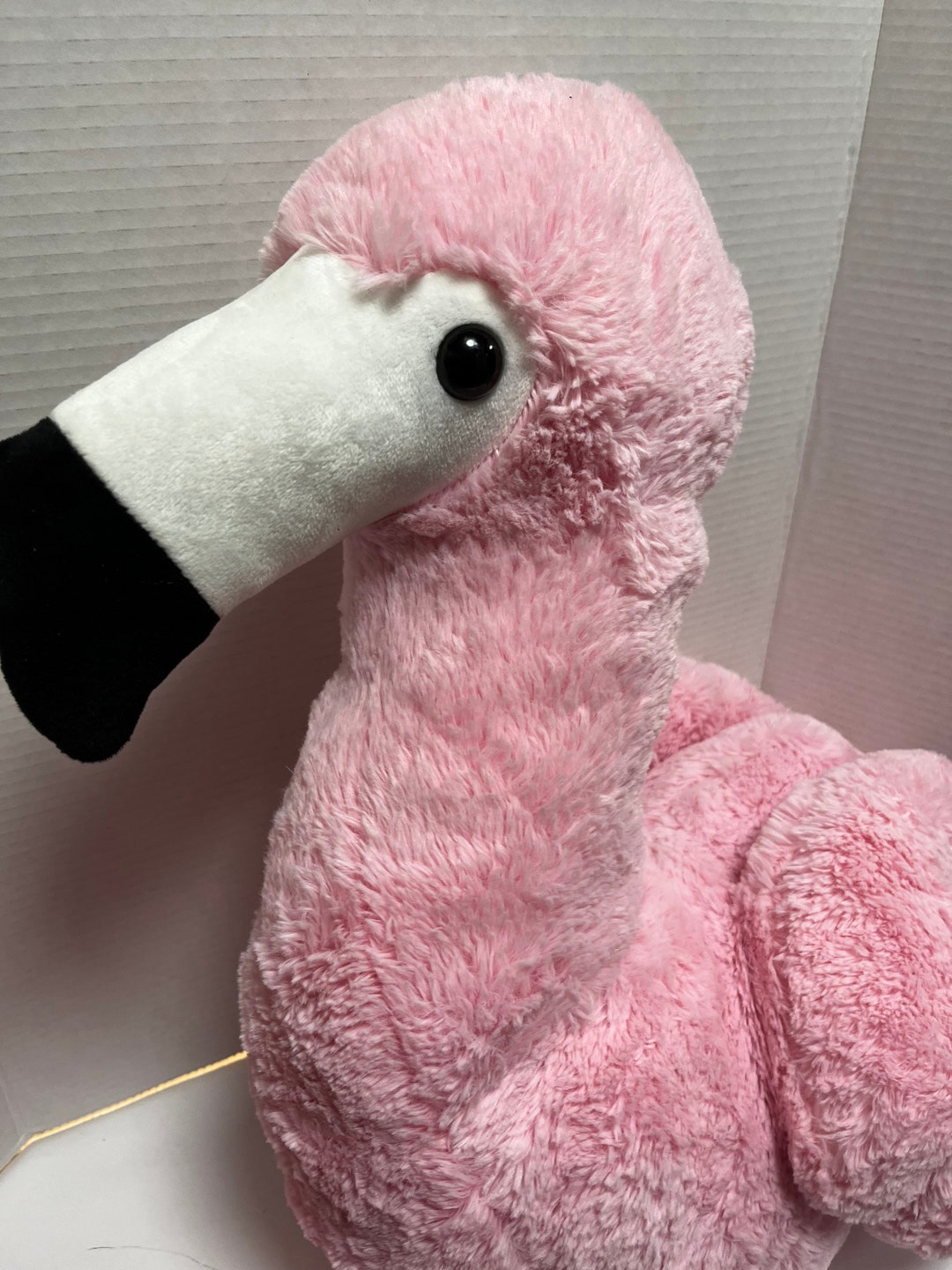 Vintage Large 35” Fluffy Cotton Candy Pink Flamingo Stuffed Animal by ...