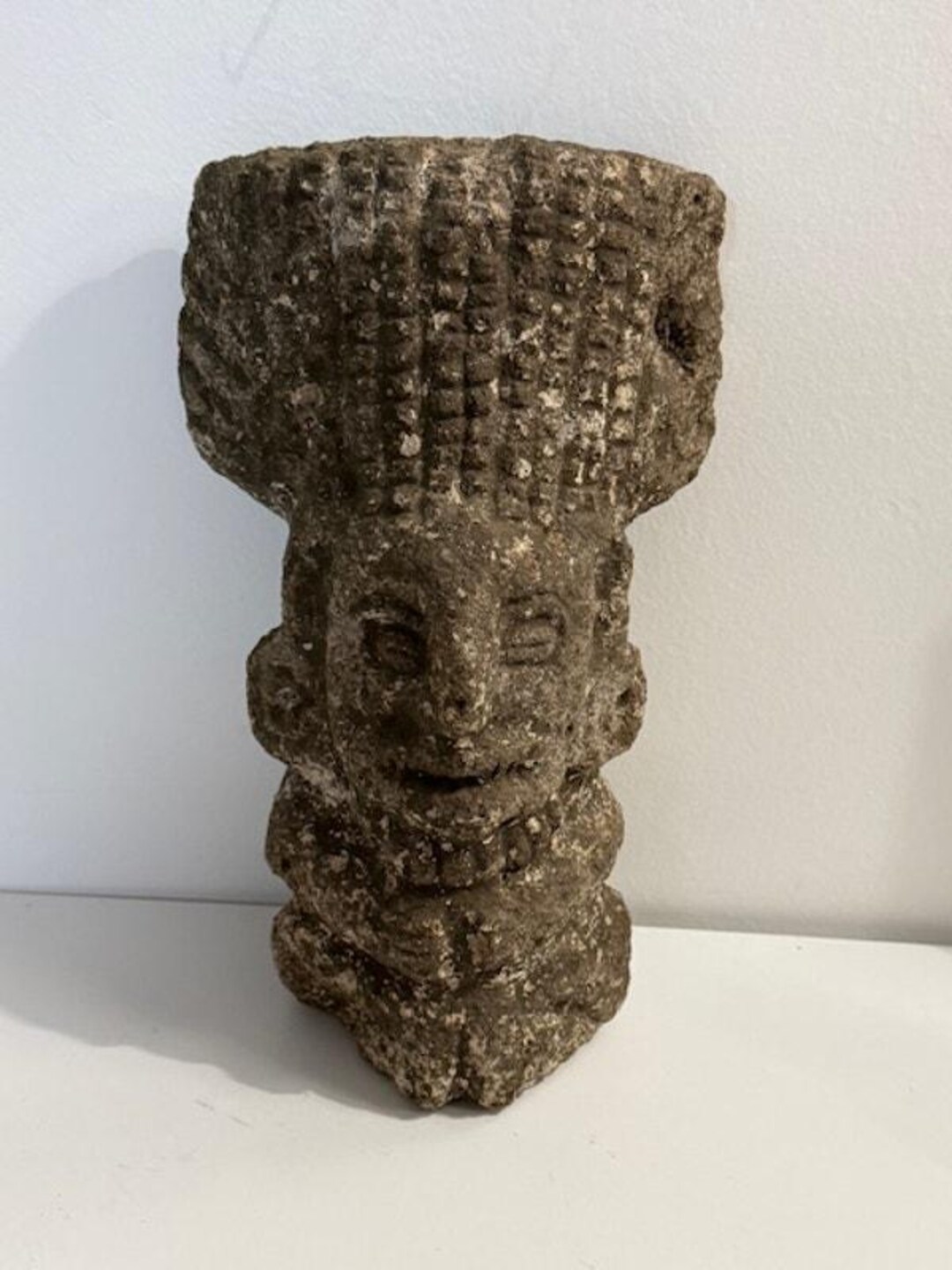 Sculpture of Tlaloc, the Aztec God of Rain Fertility and Water Stone ...