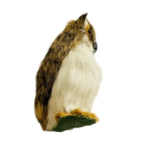 Realistic Faux? Fur Owl Possible Rabbit Fur Figurine Excellent ...