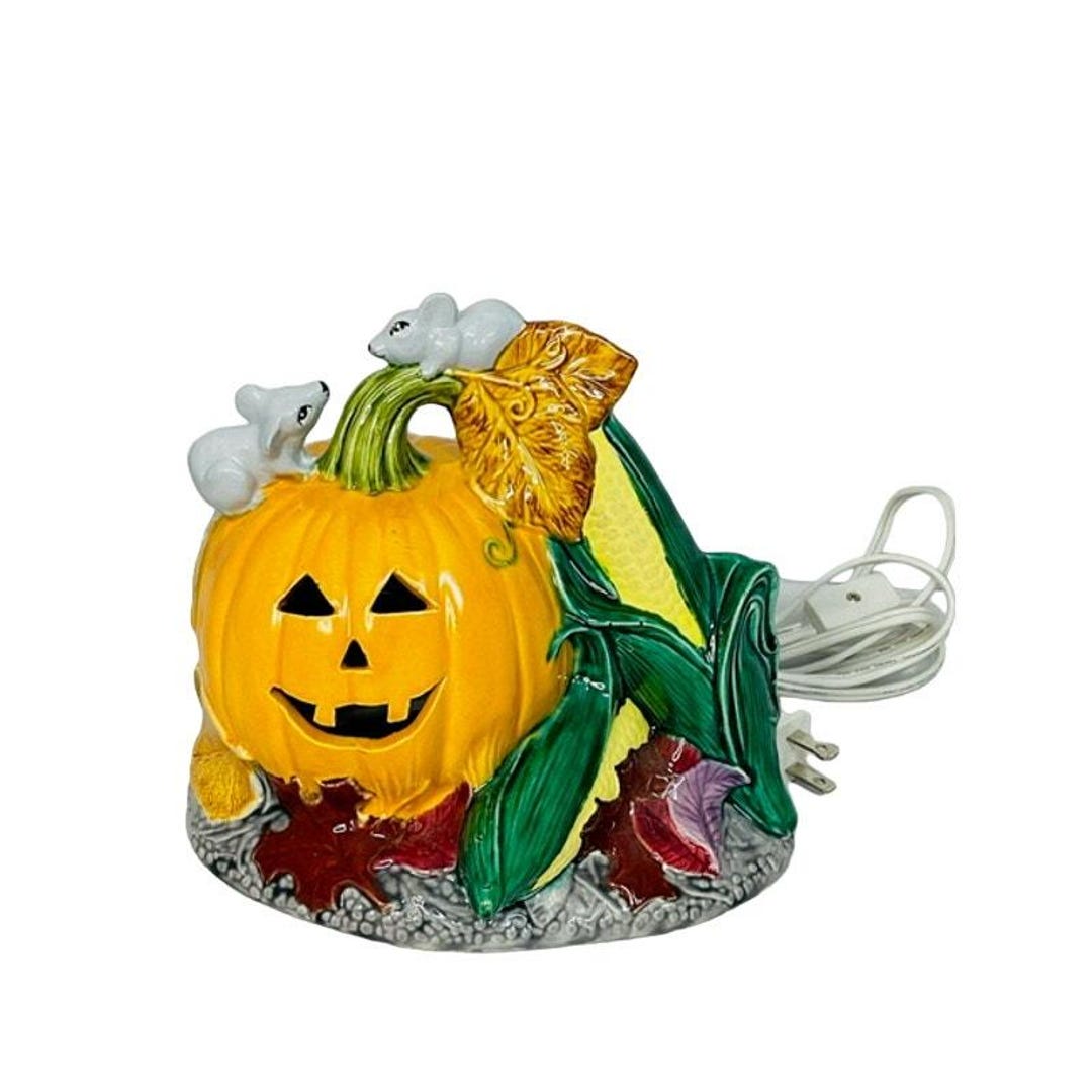 Halloween Jack O Lantern Mice Mouse Light Working 1987 - Etsy