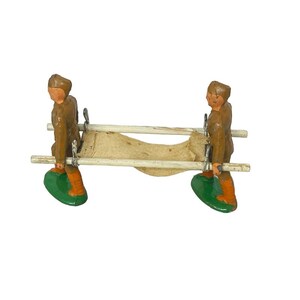 Vintage Manoil Barclay Lead WW1 Medics Wounded Stretcher Toy Soldiers ...