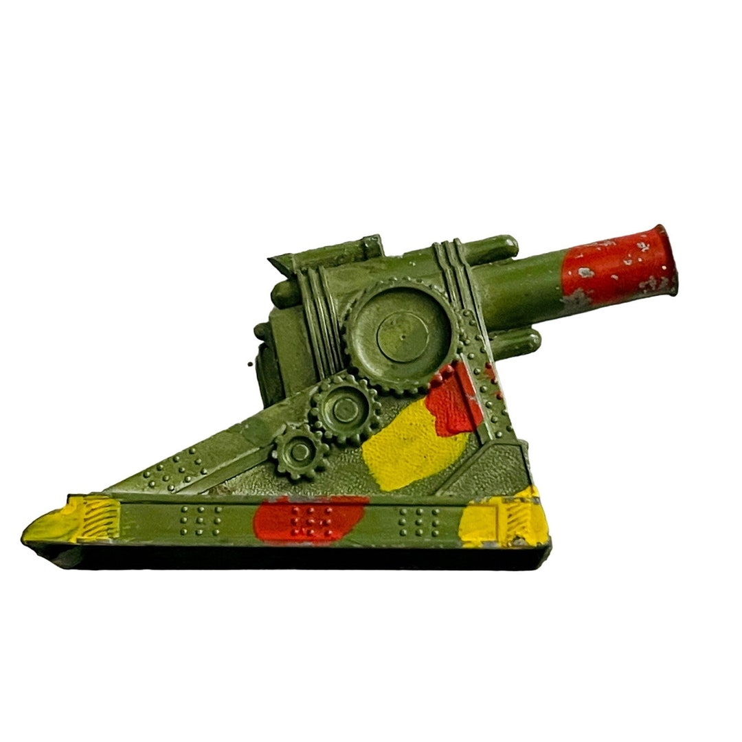 Vintage Barclay Manoil WW1 Hallow Cast Toy Cannon Lead Camo Cannon - Etsy