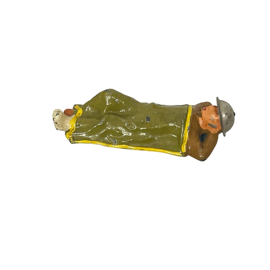 Barclays Manoil Lead Ww1 Wounded Soldier Lying Down - Etsy