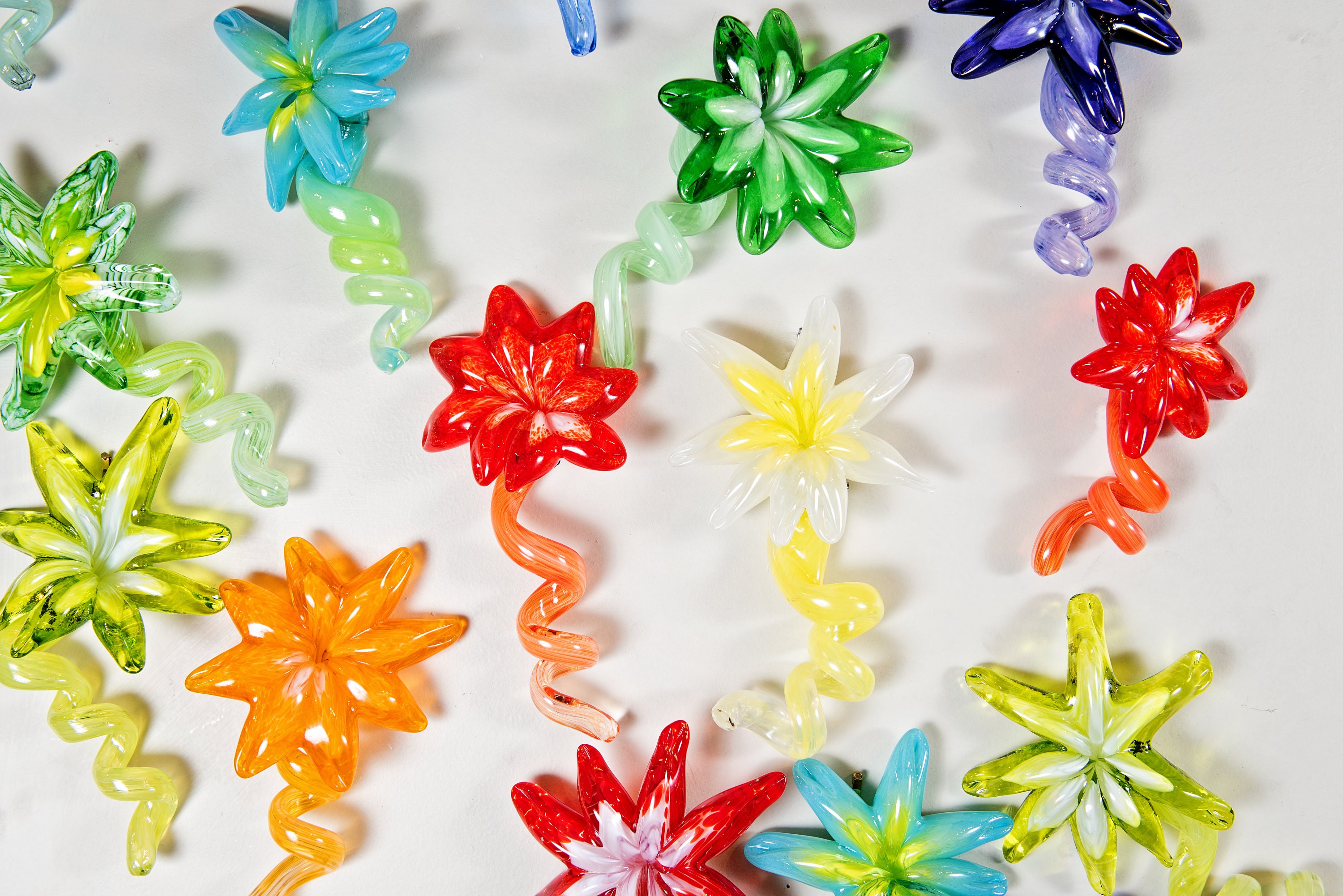 Custom Made Decorative Glass Flower Hand Blown by Skilled Artisan - Etsy