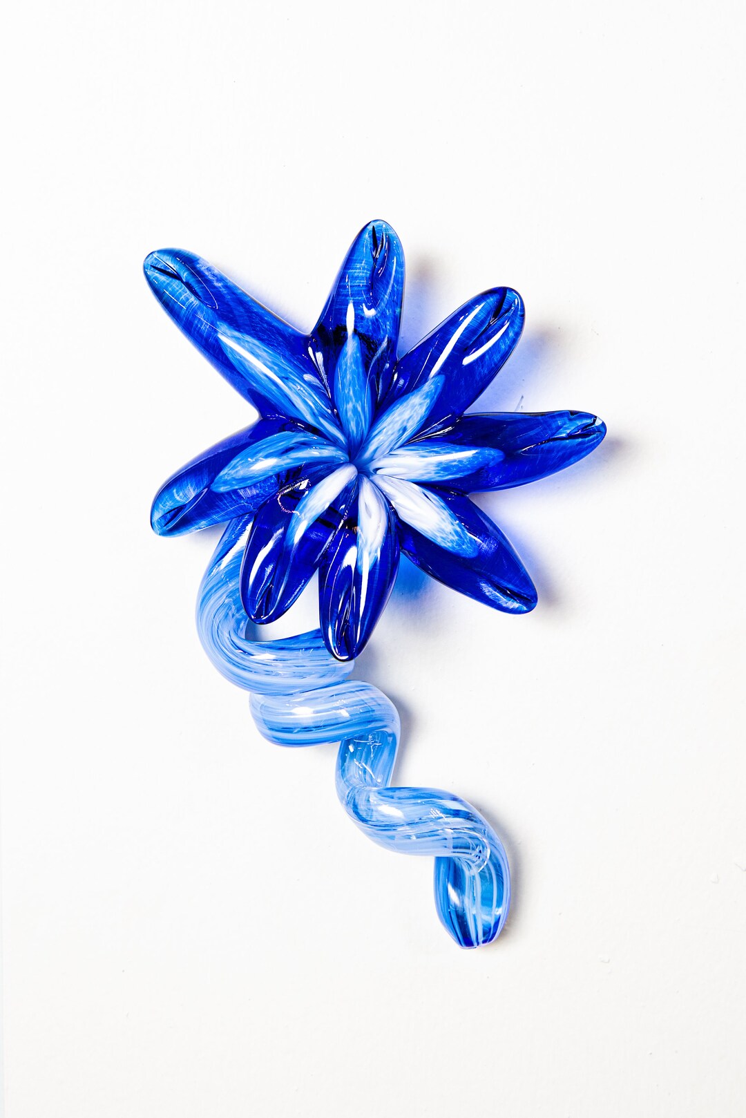 Custom Made Decorative Glass Flower Hand Blown by Skilled Artisan - Etsy