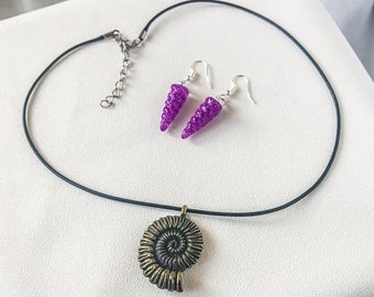 Ursula Necklace Disney Inspired Ursula Necklace and Earring - Etsy