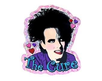 The Cure Glitter Sticker Sheet the Cure Stickers Robert - Etsy