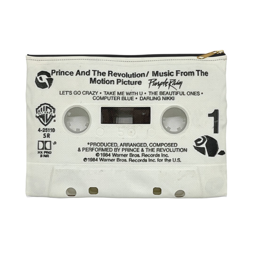 Prince Purple Rain Cassette Tape Zipper Pouch - When Doves Cry - Let's ...