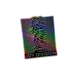 Iridescent Joy Division Sticker - Joy Division Unknown Pleasures ...
