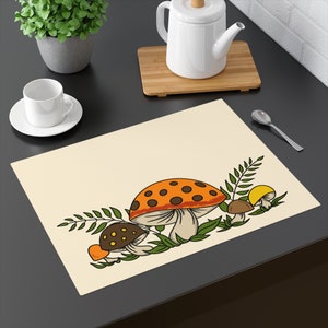 Retro Merry Mushroom Placemat - Vintage Sears Merry Mushroom Place Mat ...