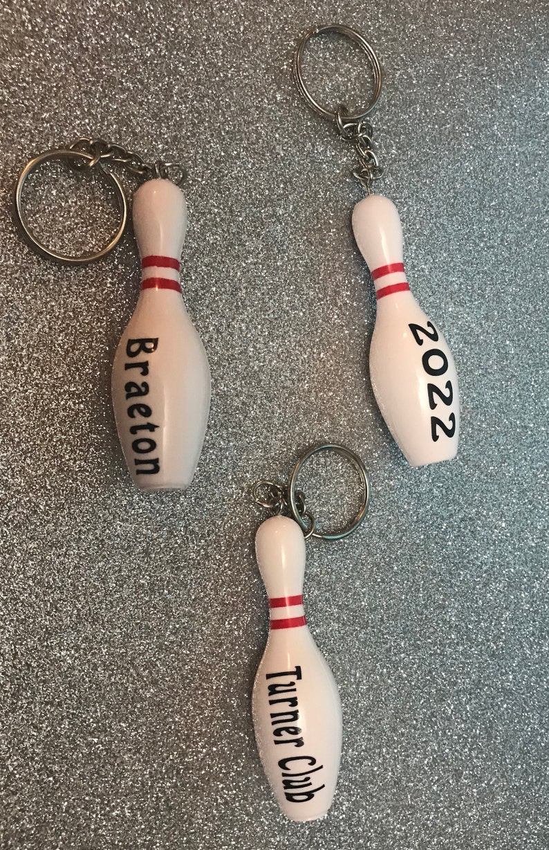 Bowling Keychain Bowling Personalized Gift Custom Bowling - Etsy