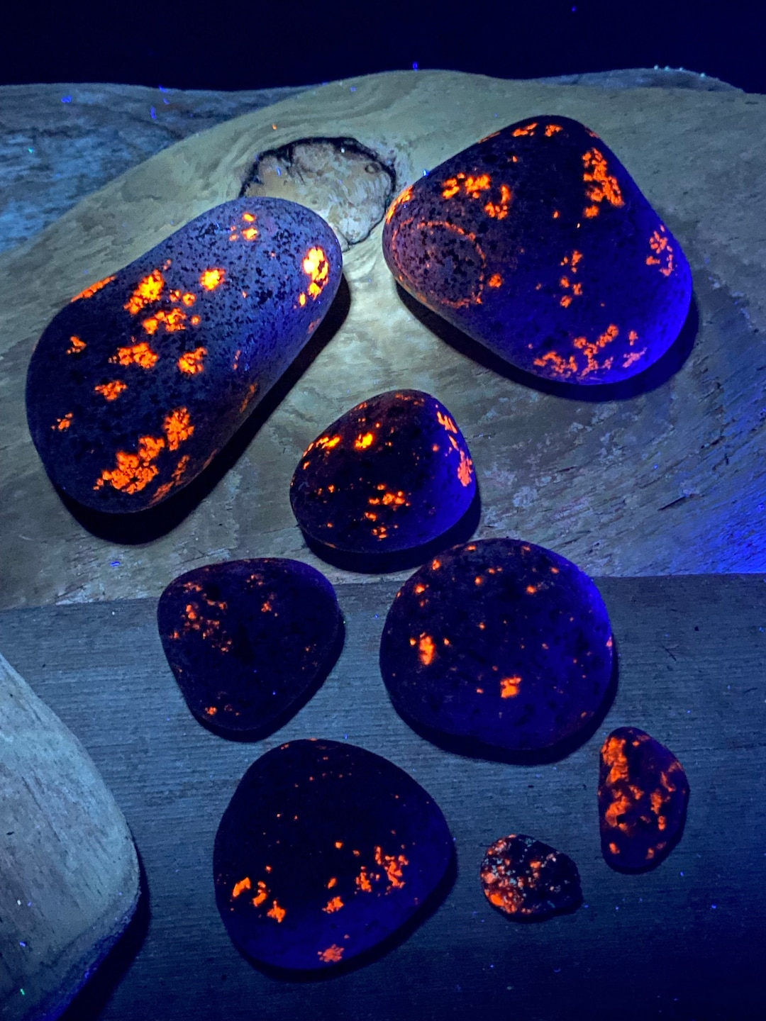 Yooper Lite Fluorescent Sodalite Yooperlite Stone Gift Rocks Lot 2 - Etsy