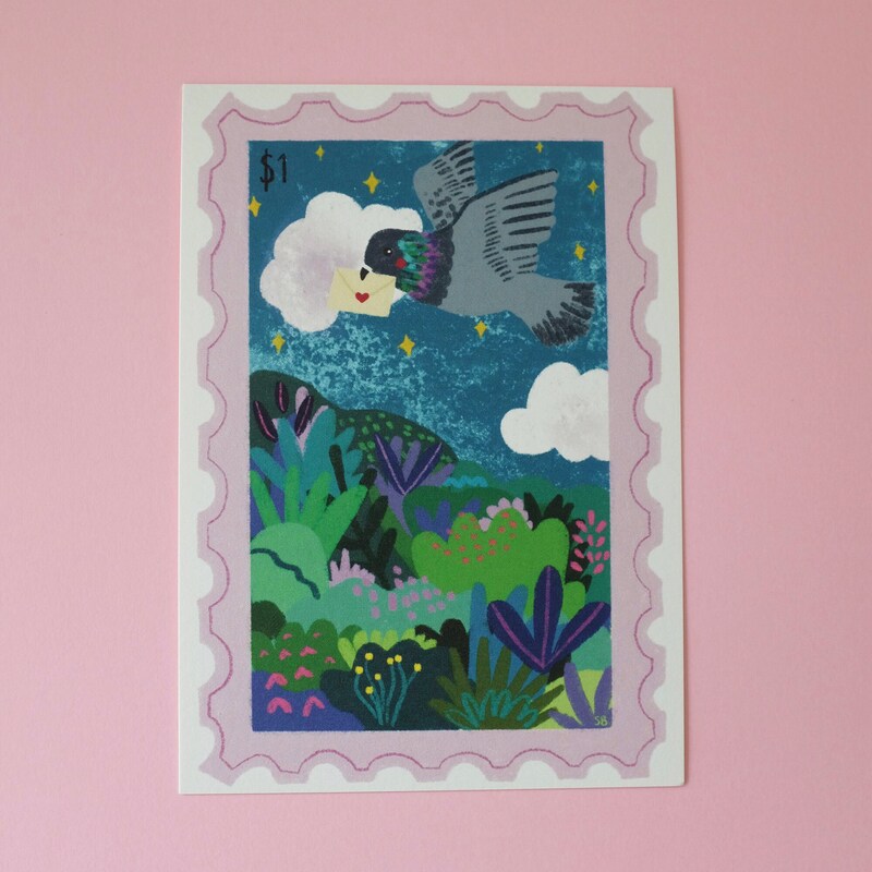 Pigeon Postcards - Etsy