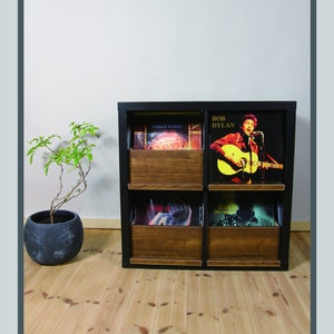For IKEA Kallax Shelving Idea Insert Hack LP Vinyl Record Storage ...