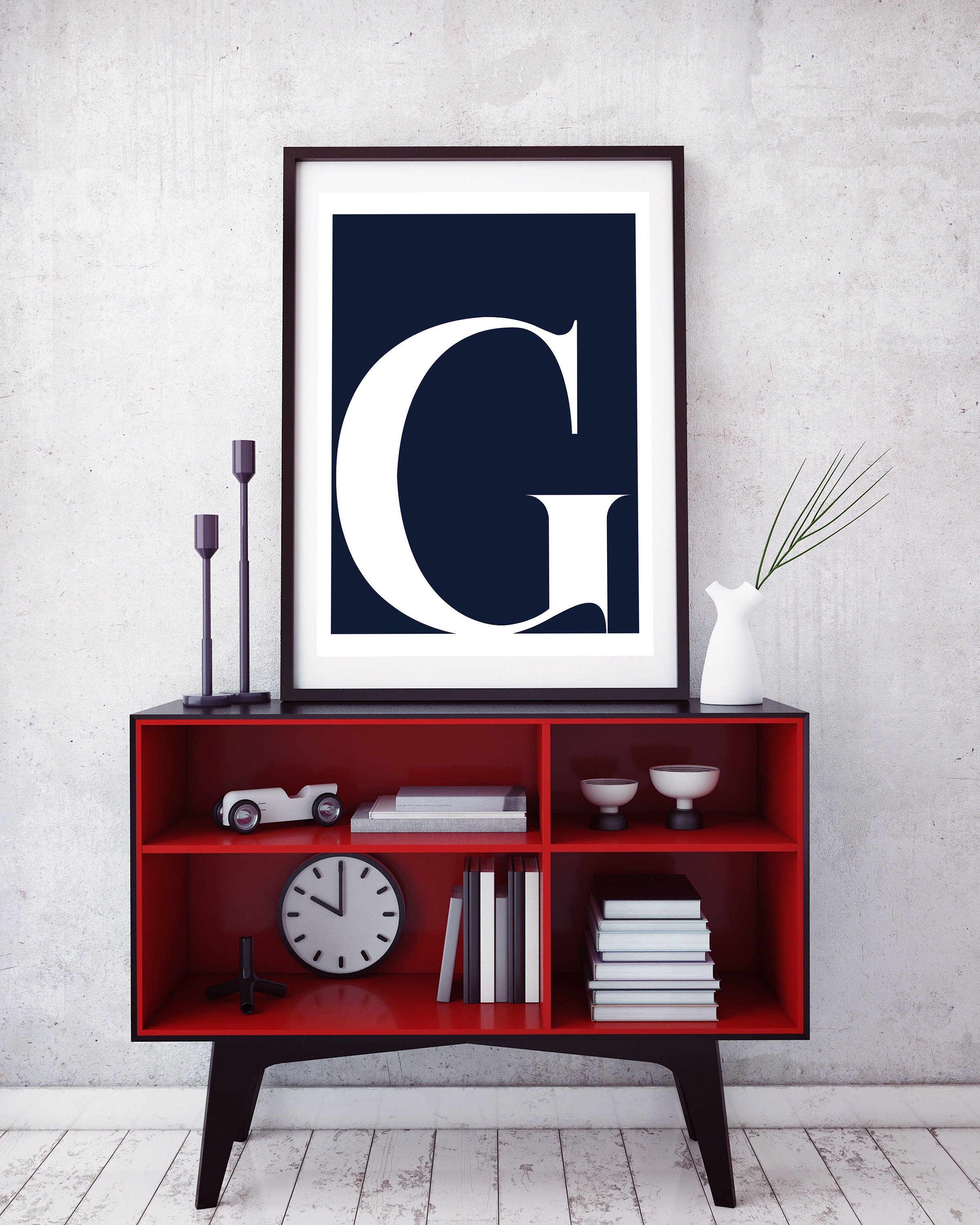 Letter "g", Printable Initial, Art Poster, Typography Poster, Wall Art ...