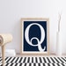 Letter "q", Printable Initial, Art Poster, Typography Poster, Wall Art ...