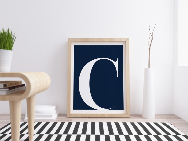 Letter "c", Printable Initial, Art Poster, Typography Poster, Wall Art ...