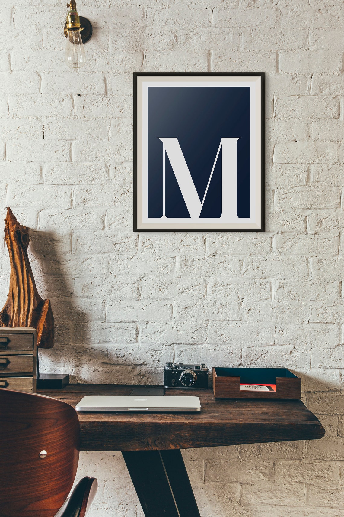 Letter "m", Printable Initial, Art Poster, Typography Poster, Wall Art ...